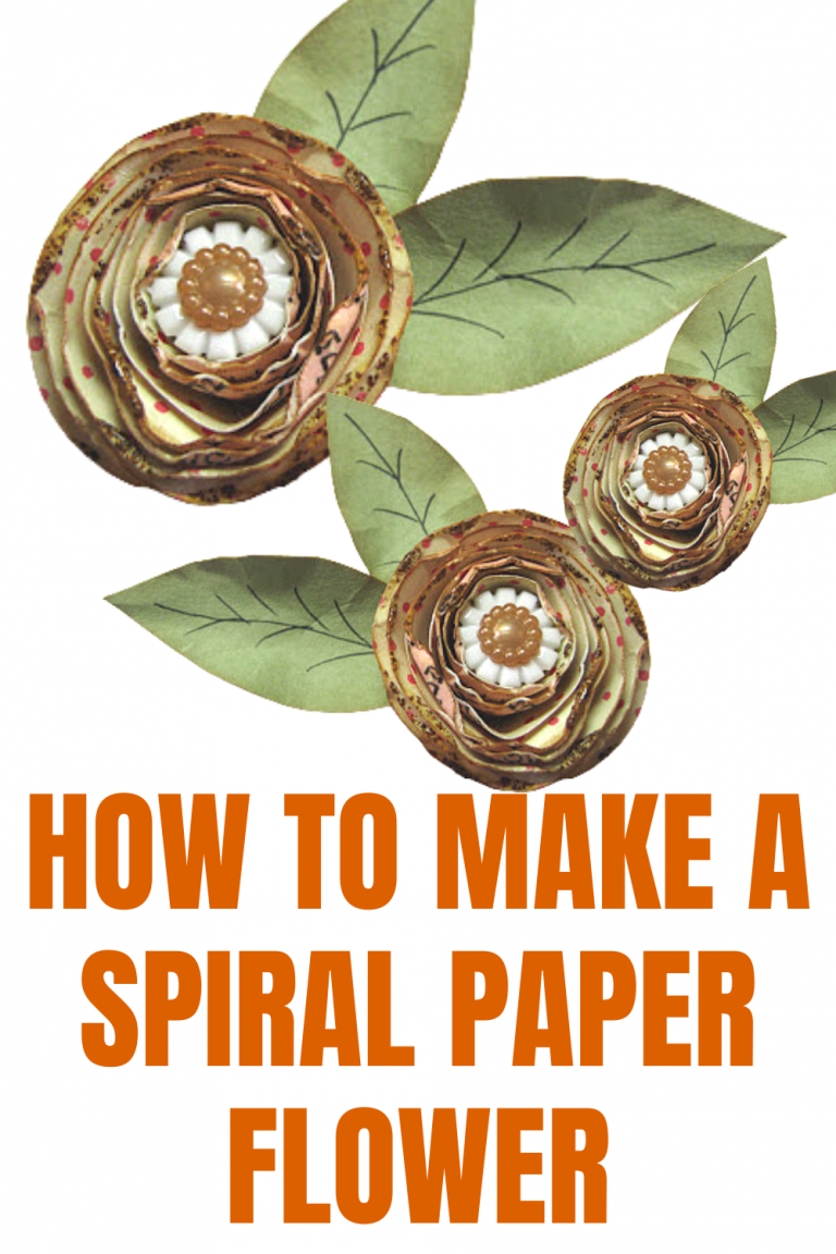 How to make a DIY spiral paper flower for paper crafts