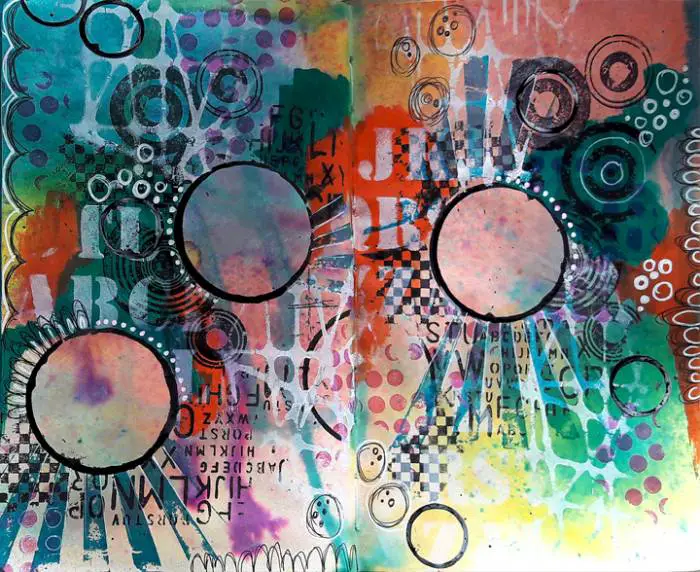 what you need to know to make layers on your art journal page