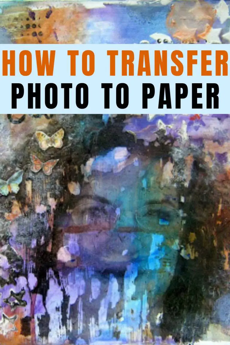 How to transfer a photo to paper and make an art journal page