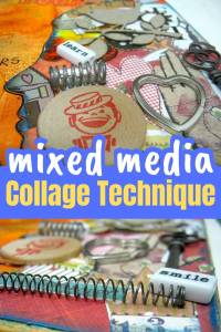 How to make a beautiful mixed media collage on canvas