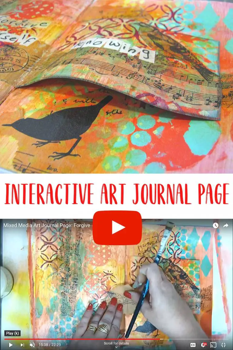 How to make an interactive art journal page with no special skills