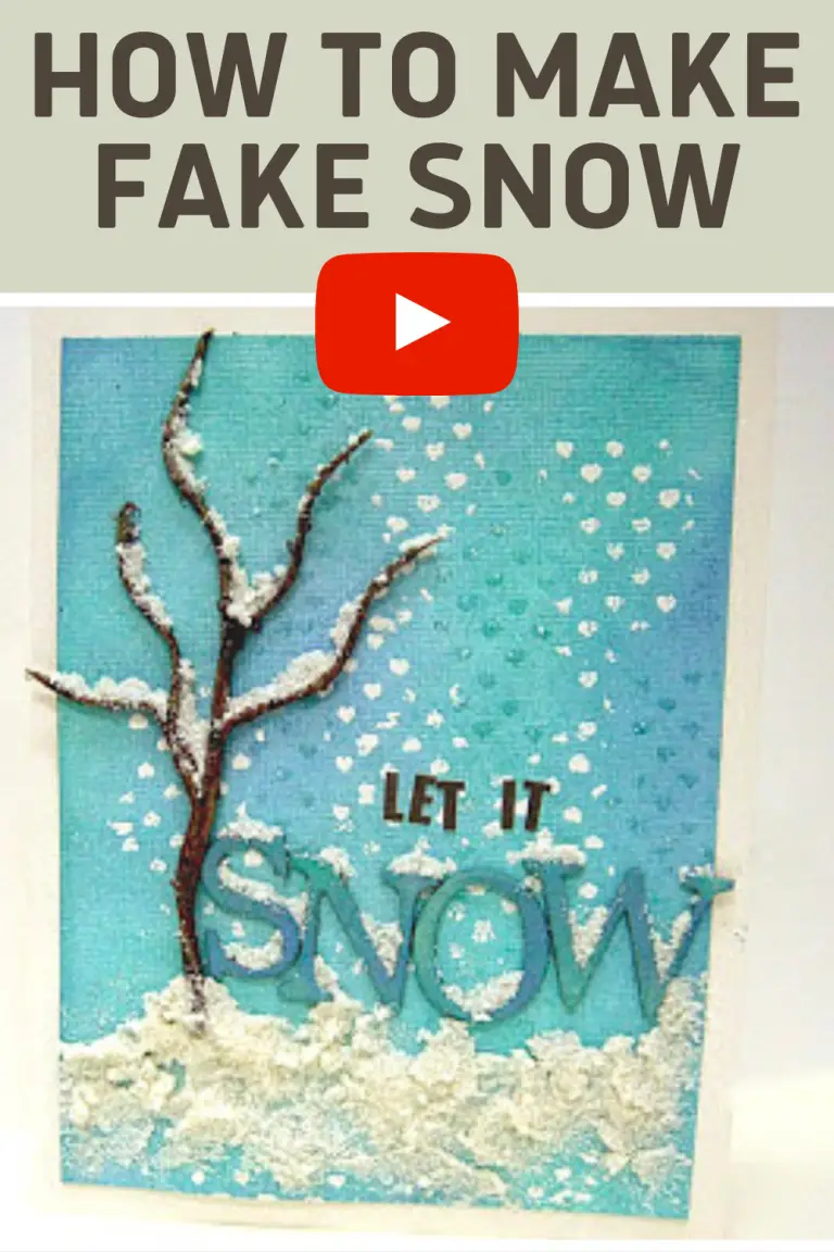 How to make DIY fake snow for winter and Christmas crafts