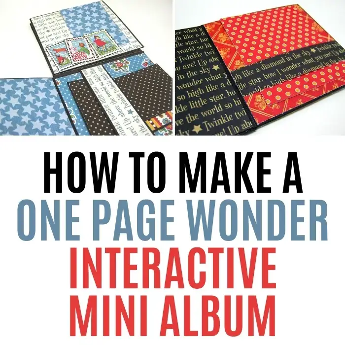 How to make a one page wonder interactive mini album