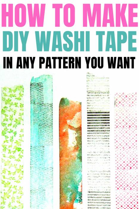 How to make your own DIY washi tape with 3 materials
