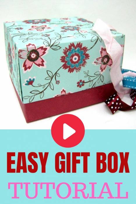 How to make an easy and fast DIY origami paper gift box