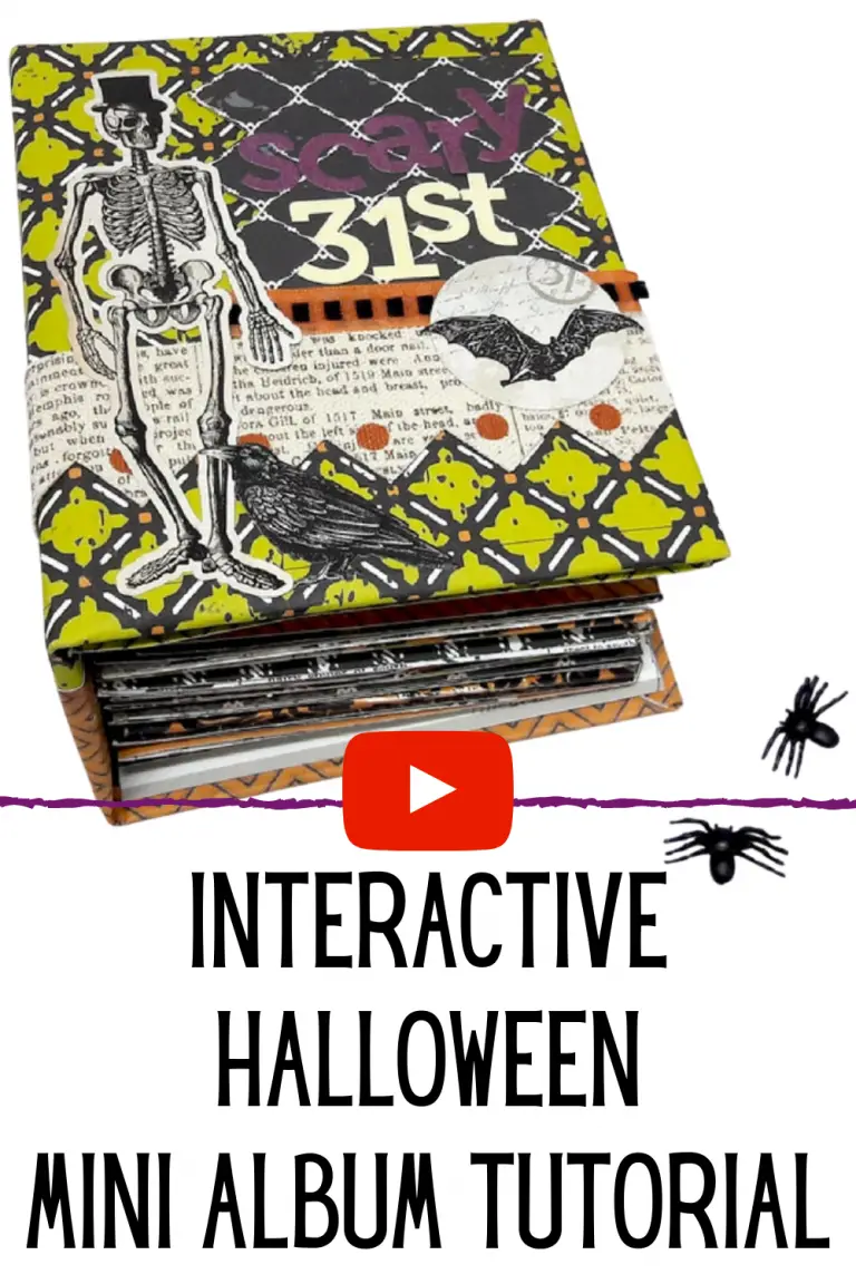 How to make an interactive spooky Halloween mini album