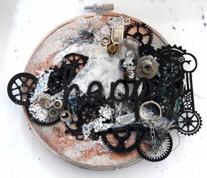 Happy Steampunk Canvas - Einat Kessler