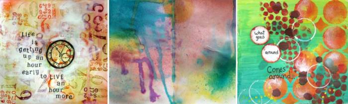 How to overcome a blank art journal page and complete it!