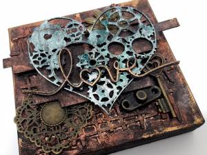 How to decorate a box with chipboard in any craft style