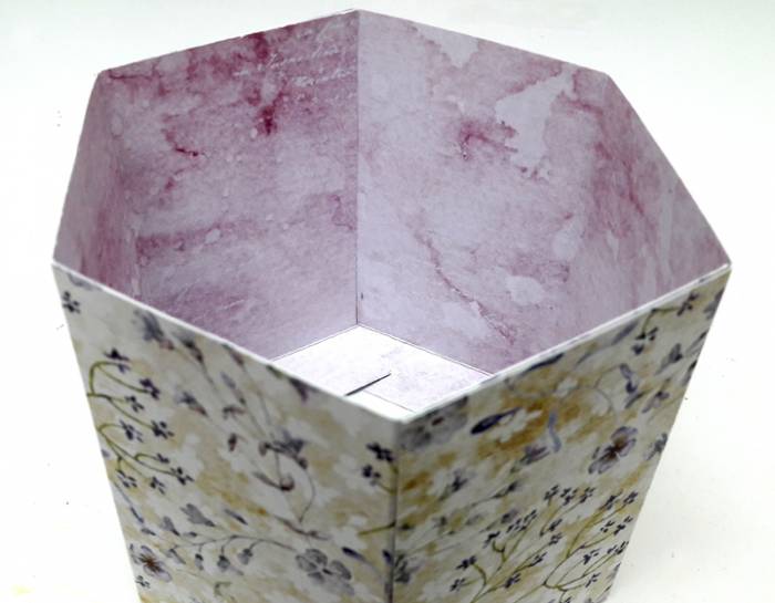 How to make a DIY paper hexagon box in a super easy way