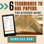 How to age paper - techniques to make paper look old