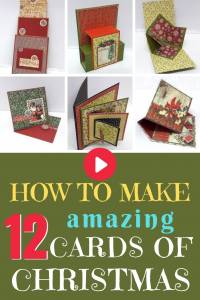 12 Cards of Christmas 2019 easy to follow video tutorials